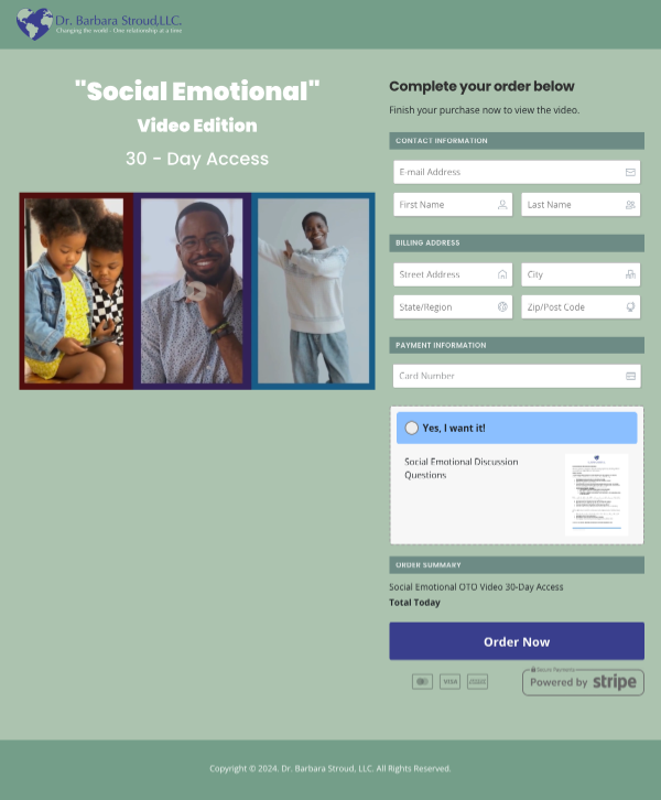 SE OPTION 3 – Checkout – Dr. Barbara Stroud